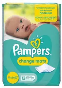 ПАМПЕРС пеленки д/переодевания ChangeMats детские 60х60см N12 Проктер ...